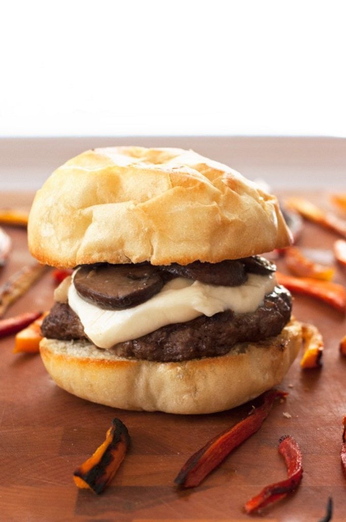 Mushroom Mozzarella Burgers - 2teaspoons